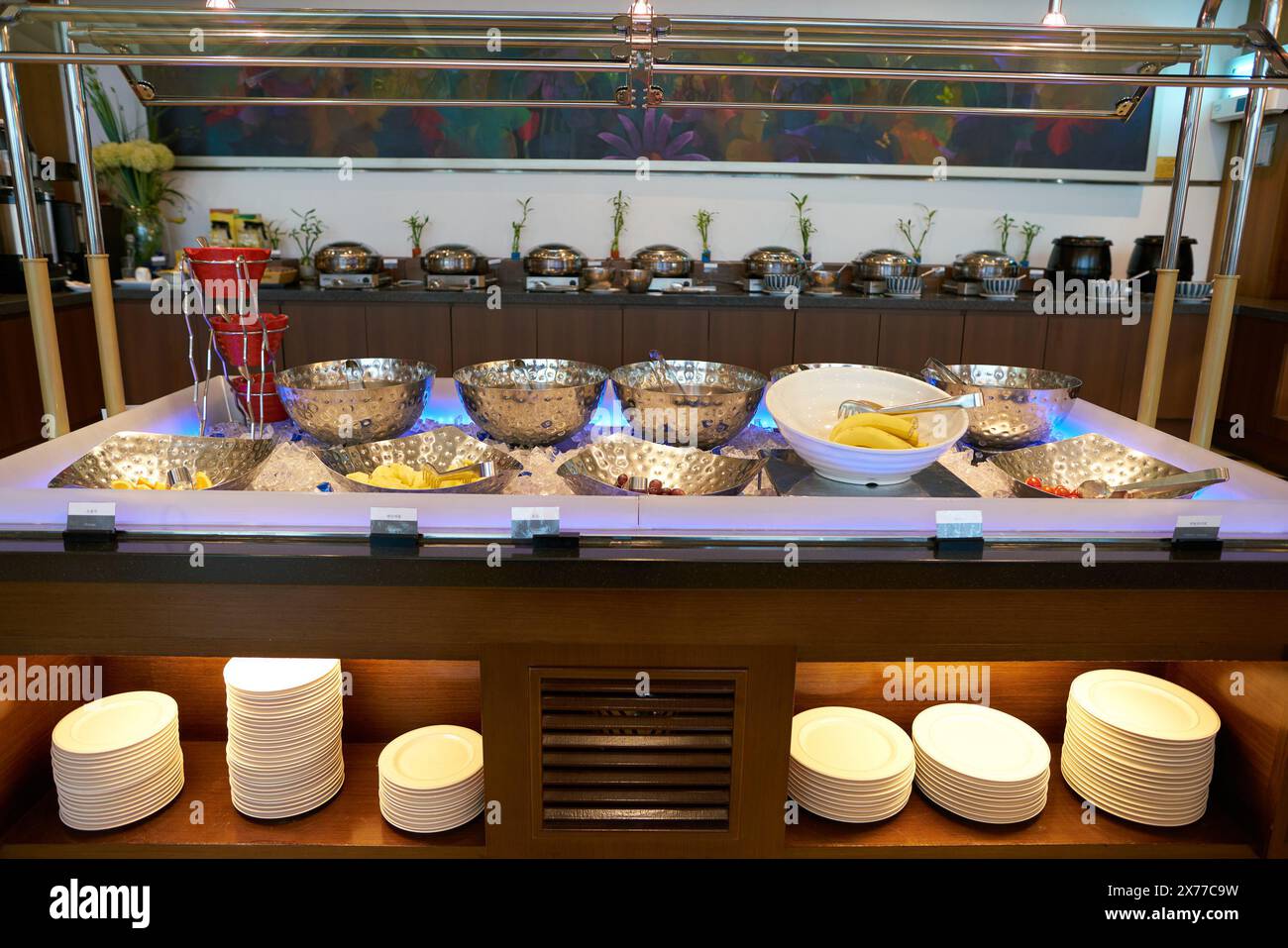 INCHEON, SOUTH KOREA - MAY 18, 2017: a breakfast buffet in Best Western ...