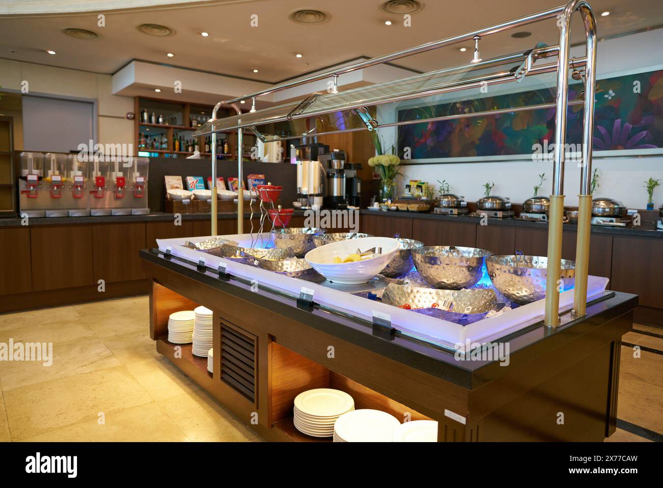 INCHEON, SOUTH KOREA - MAY 18, 2017: a breakfast buffet in Best Western ...