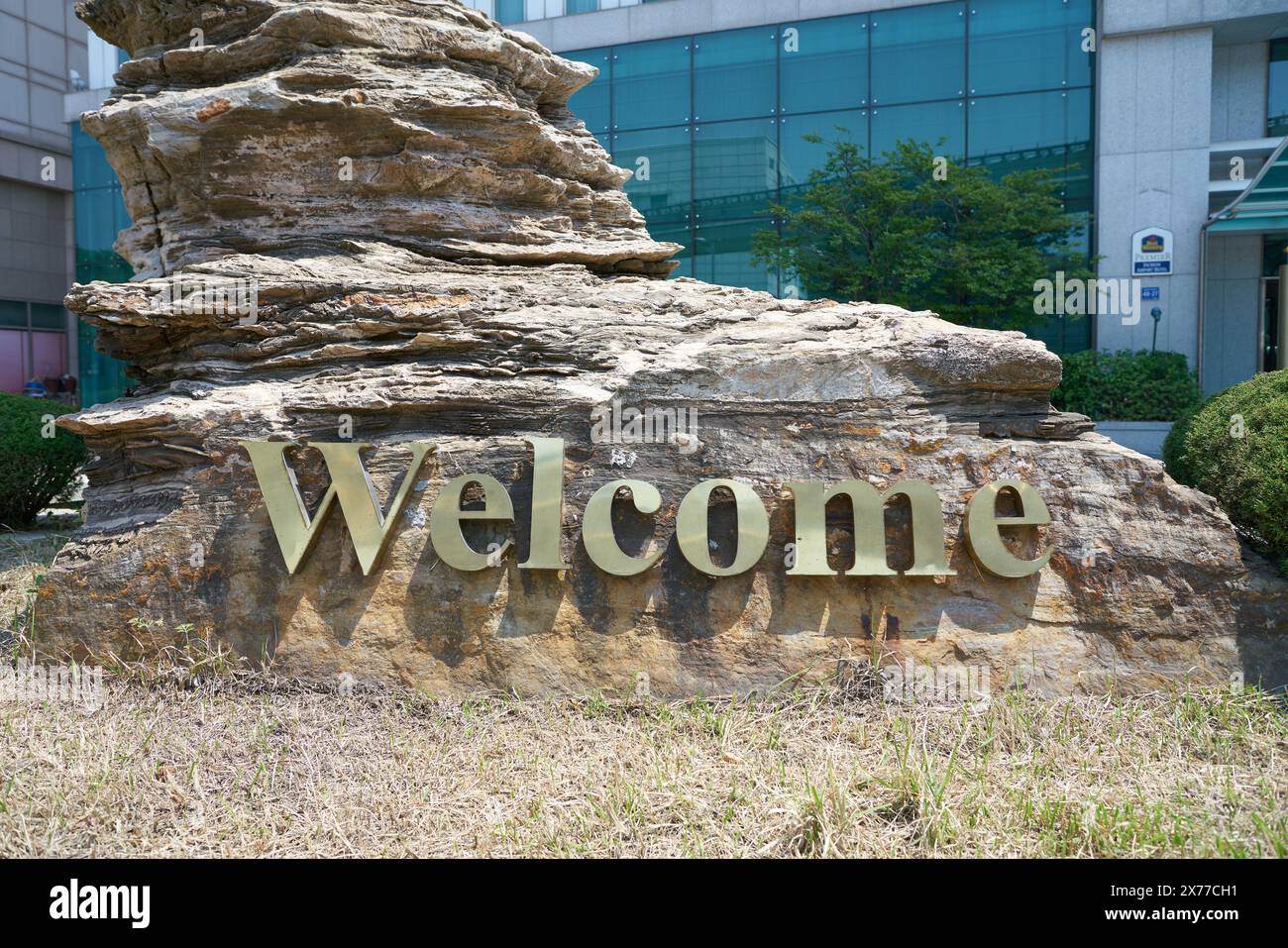 INCHEON, SOUTH KOREA - MAY 18, 2017: Welcome sign as seen at Best ...