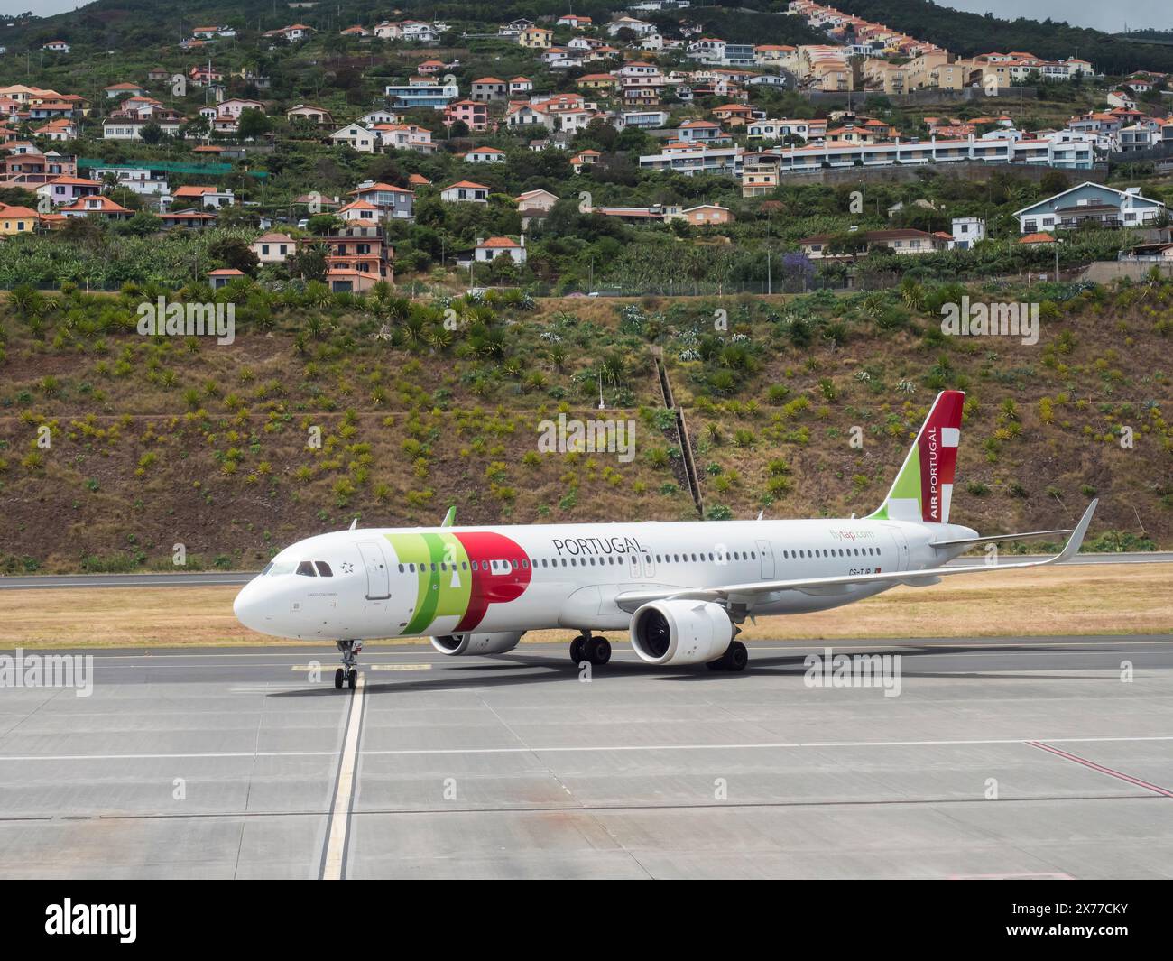 Funchal, Madeira, Portugal, May 26, 2022: Passenger plane TAP Air ...