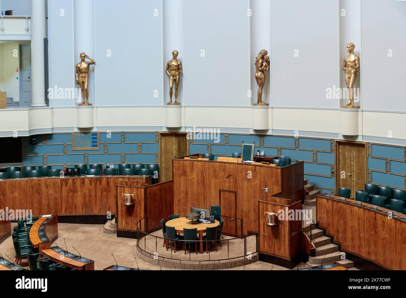 Helsinki, Finland - February 12th 2024 - Photo of Session Hall of ...