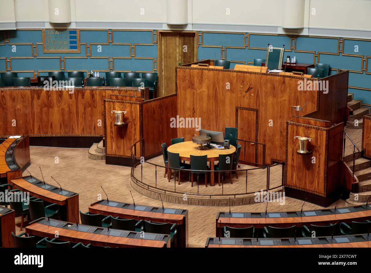 Helsinki, Finland - February 12th 2024 - Photo of Session Hall of ...