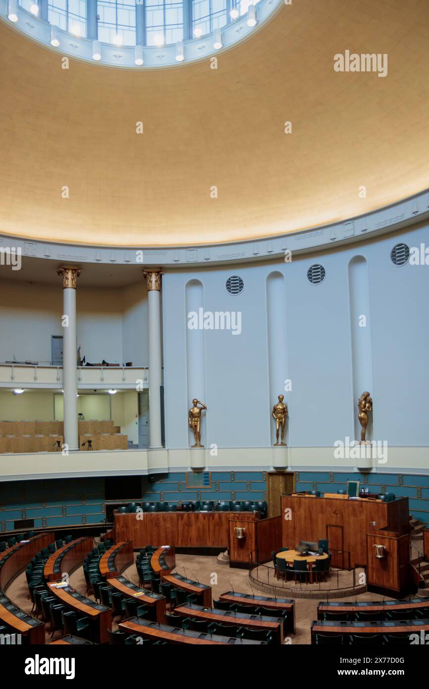 Helsinki, Finland - February 12th 2024 - Photo of Session Hall of ...