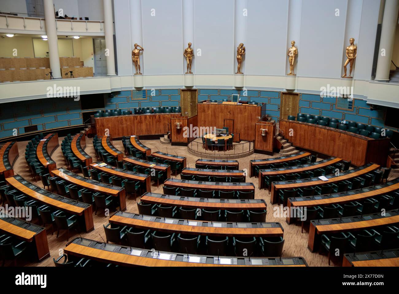 Helsinki, Finland - February 12th 2024 - Photo of Session Hall of ...