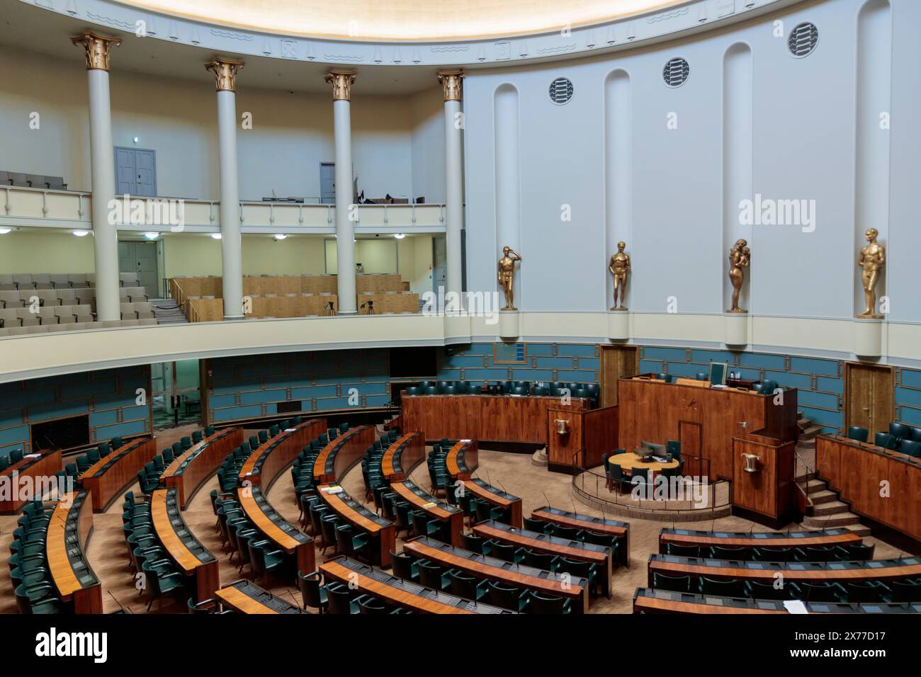 Helsinki, Finland - February 12th 2024 - Photo of Session Hall of ...