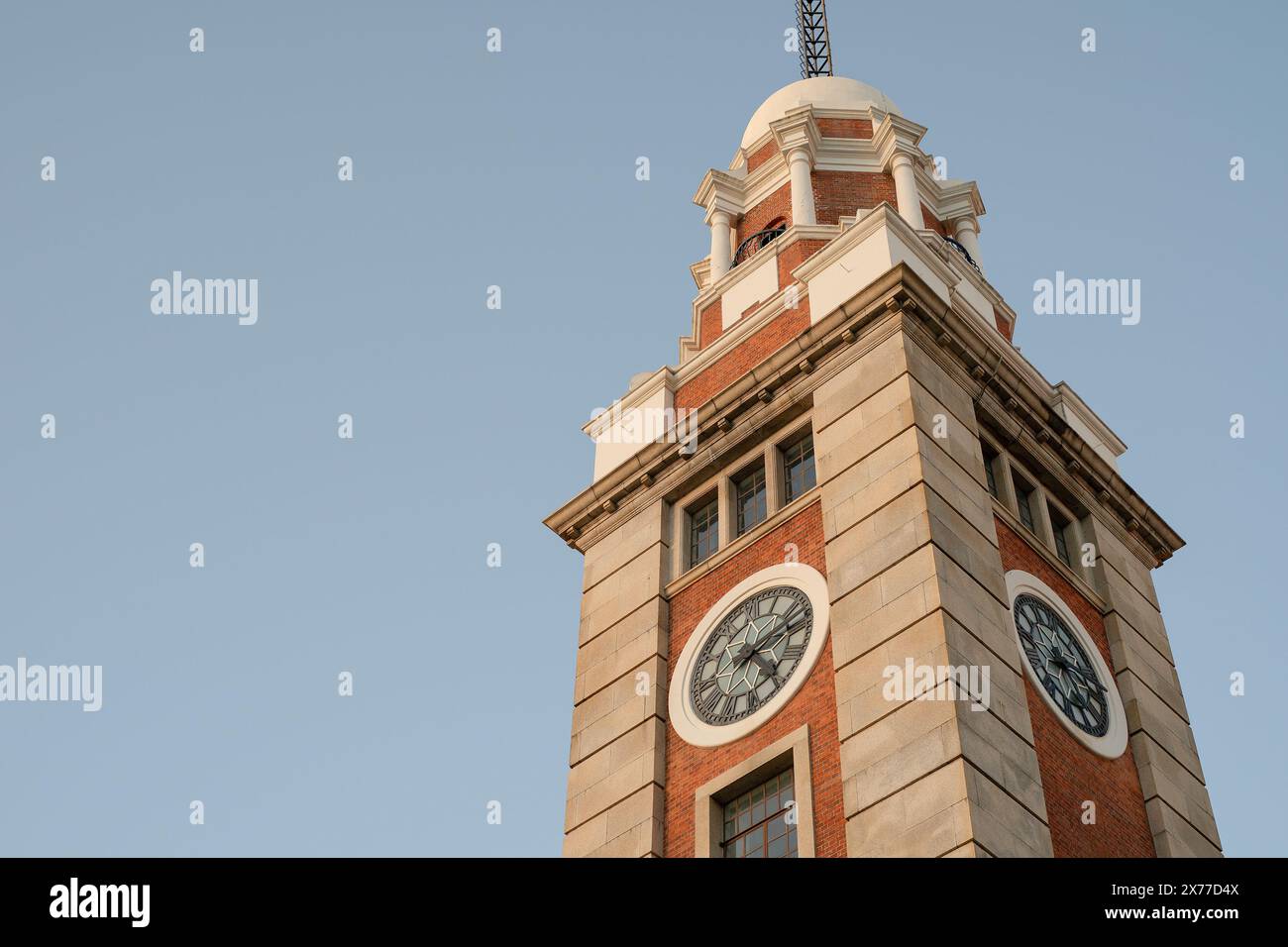 HONG KONG, CHINA - DECEMBER 07, 2023: the Former Kowloon-Canton Railway Clock Tower in Tsim Sha ...