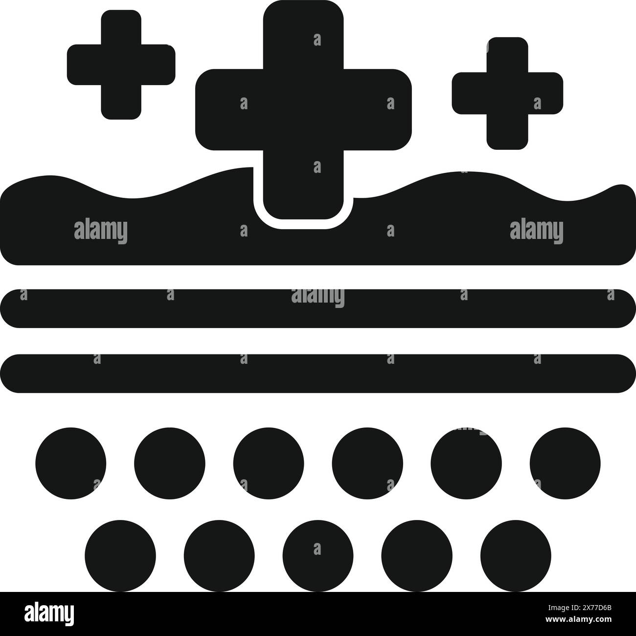 Simple black silhouette of a water treatment facility icon Stock Vector ...