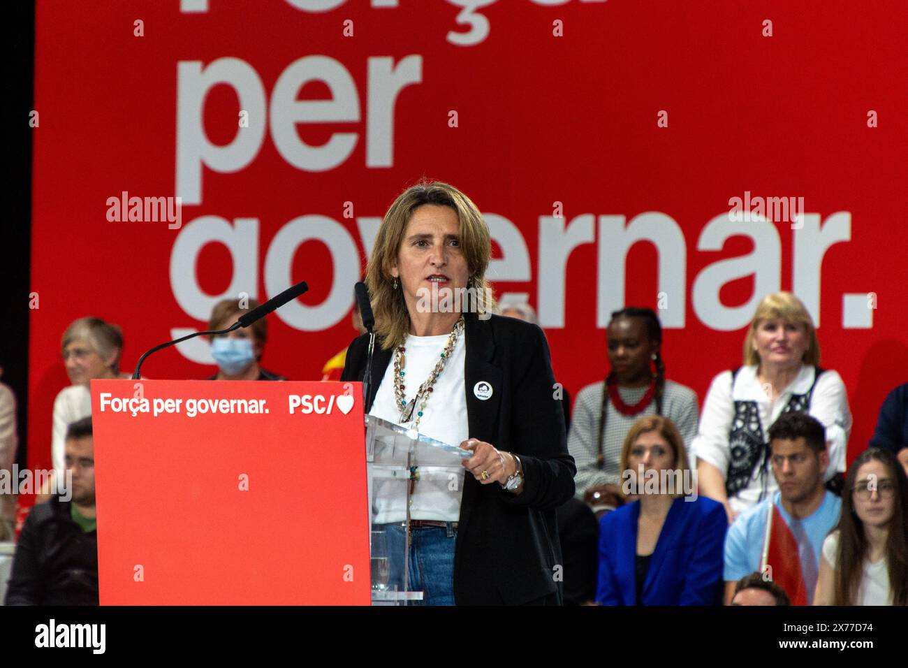 The PSOE carries out the first campaign event for the European ...