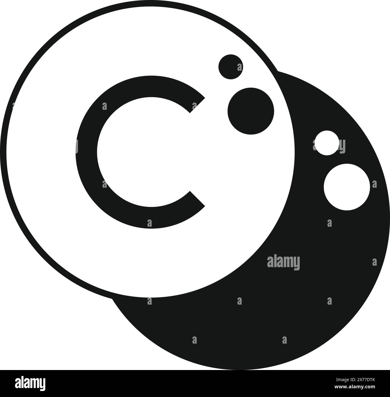 The yin yang balance symbol, a traditional chinese philosophy concept ...