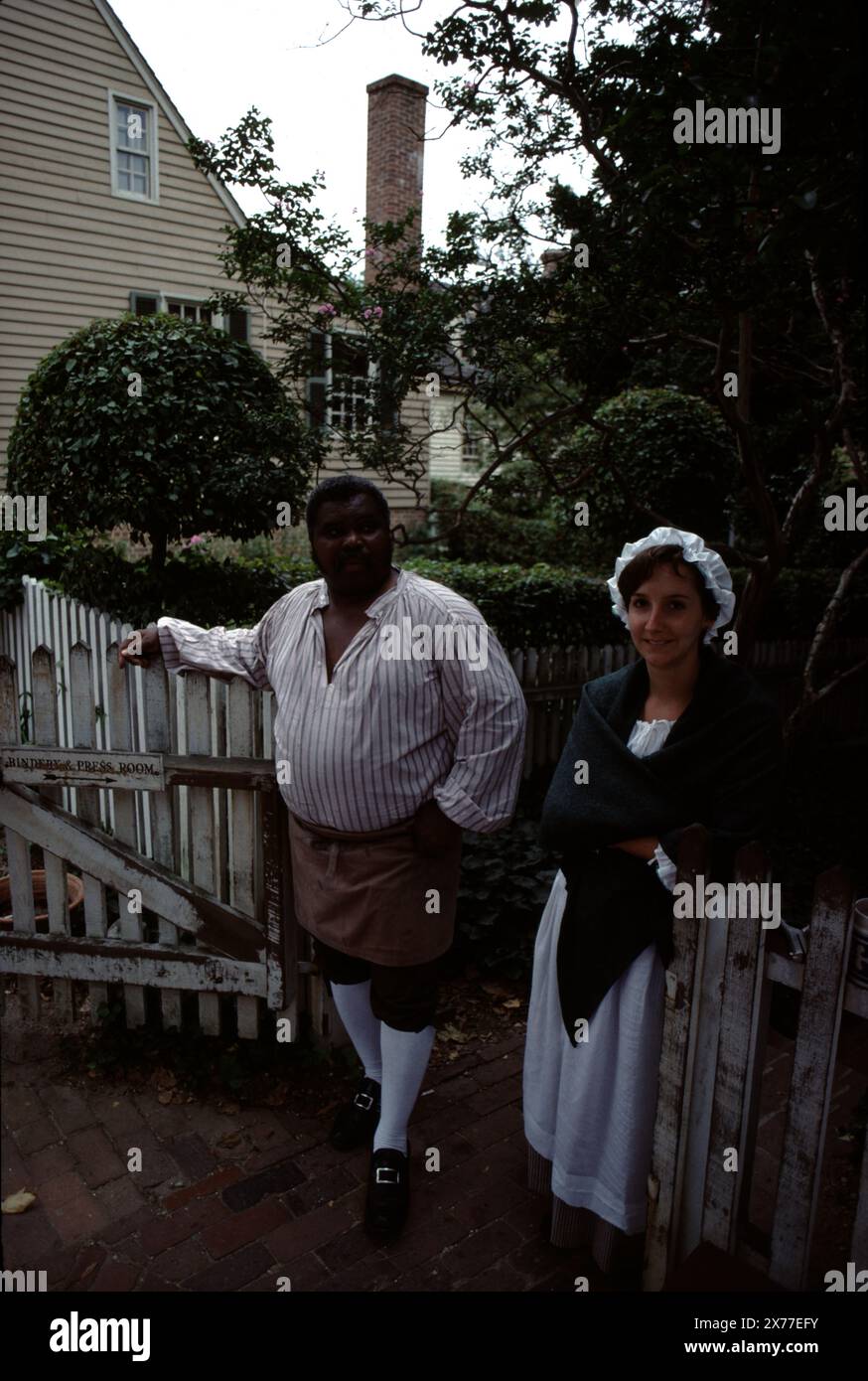 Williamsburg, VA. U.S.A. 9/1987. America’s 18th Century 301-acre living ...