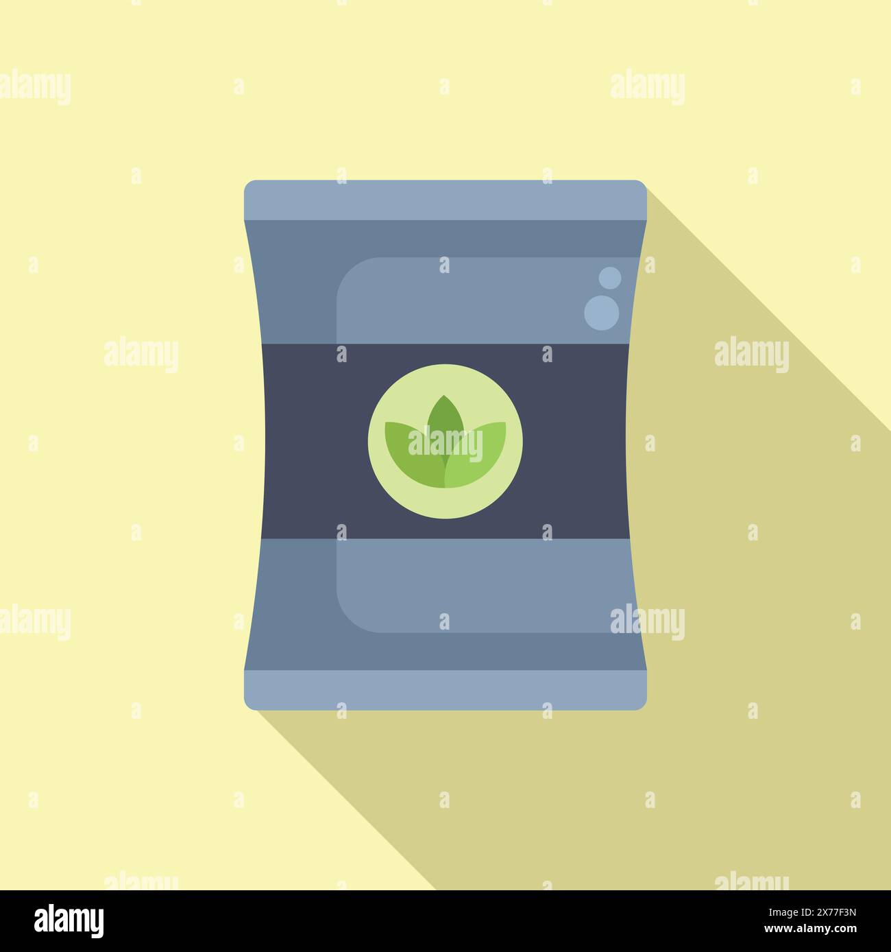 Vector image of a minimalistdesigned ecofriendly fertilizer bag on a ...