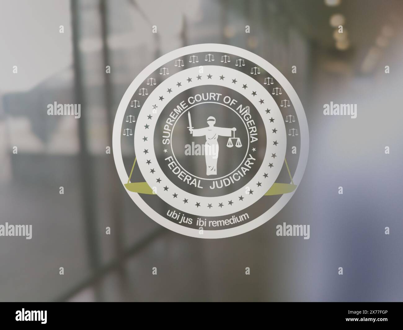 May 18th 2024, Supreme Court Of Nigeria Federal Judiciary emblem on a ...