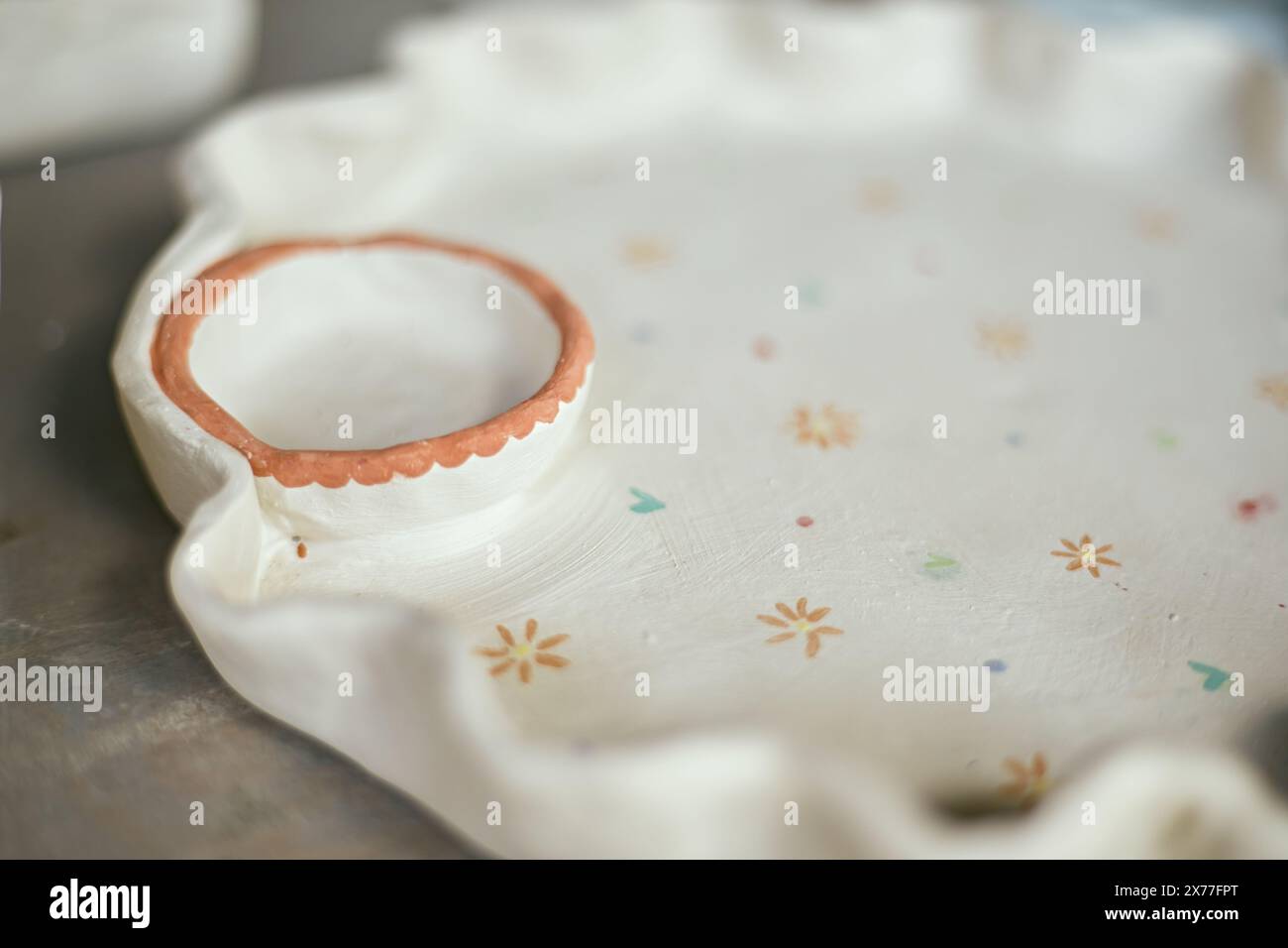 Clay workshop. The process of creating pottery Stock Photo - Alamy