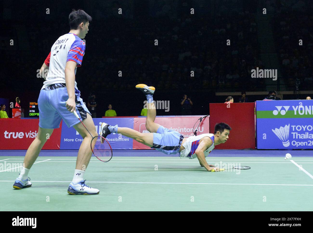 Bangkok, Thailand. 18th May, 2024. Chen Boyang (L)/Liu Yi of China ...