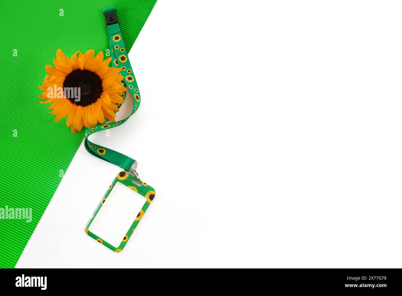 Sunflower lanyard, symbol of people with invisible or hidden ...