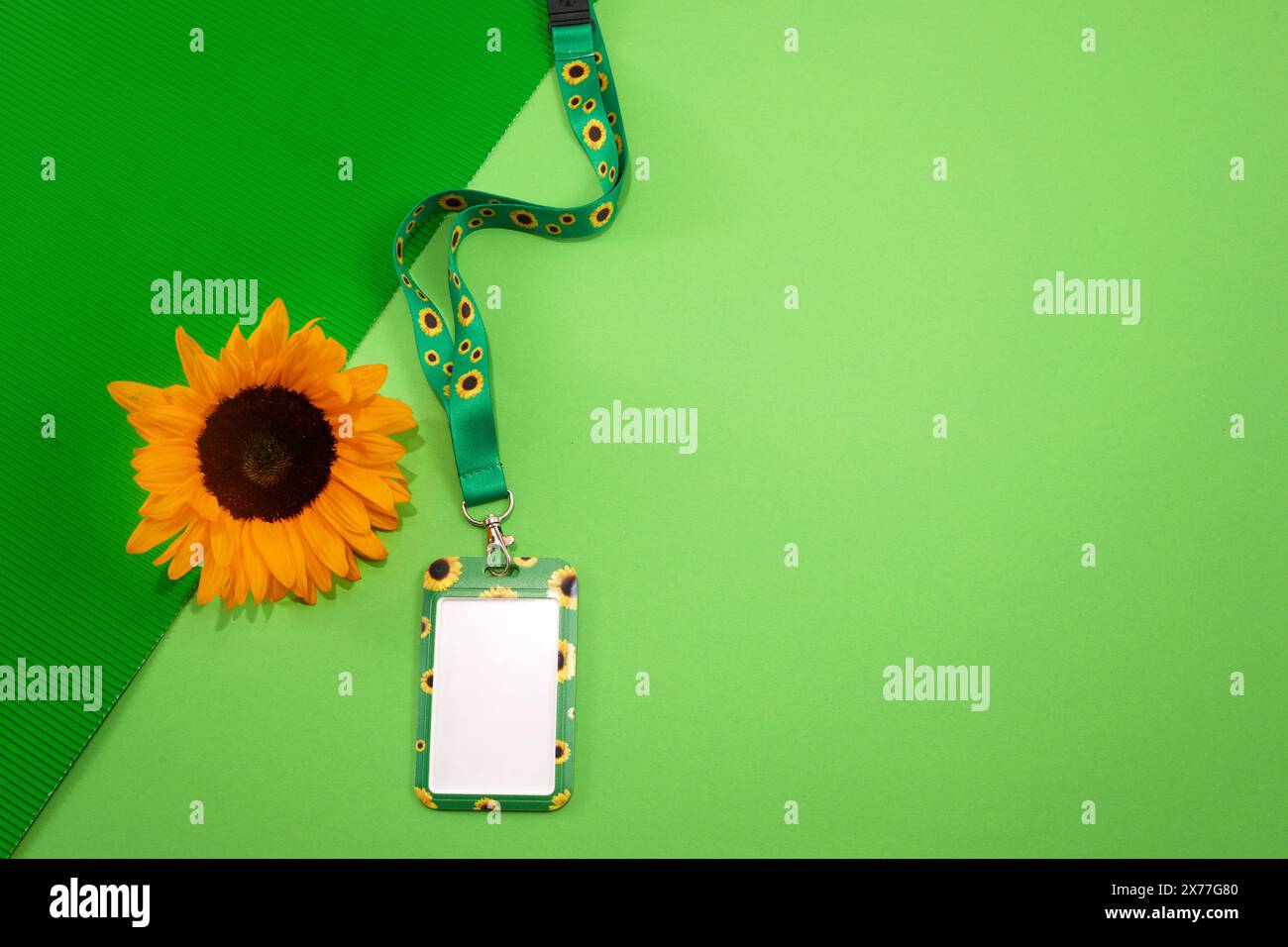 Sunflower lanyard, symbol of people with invisible or hidden ...