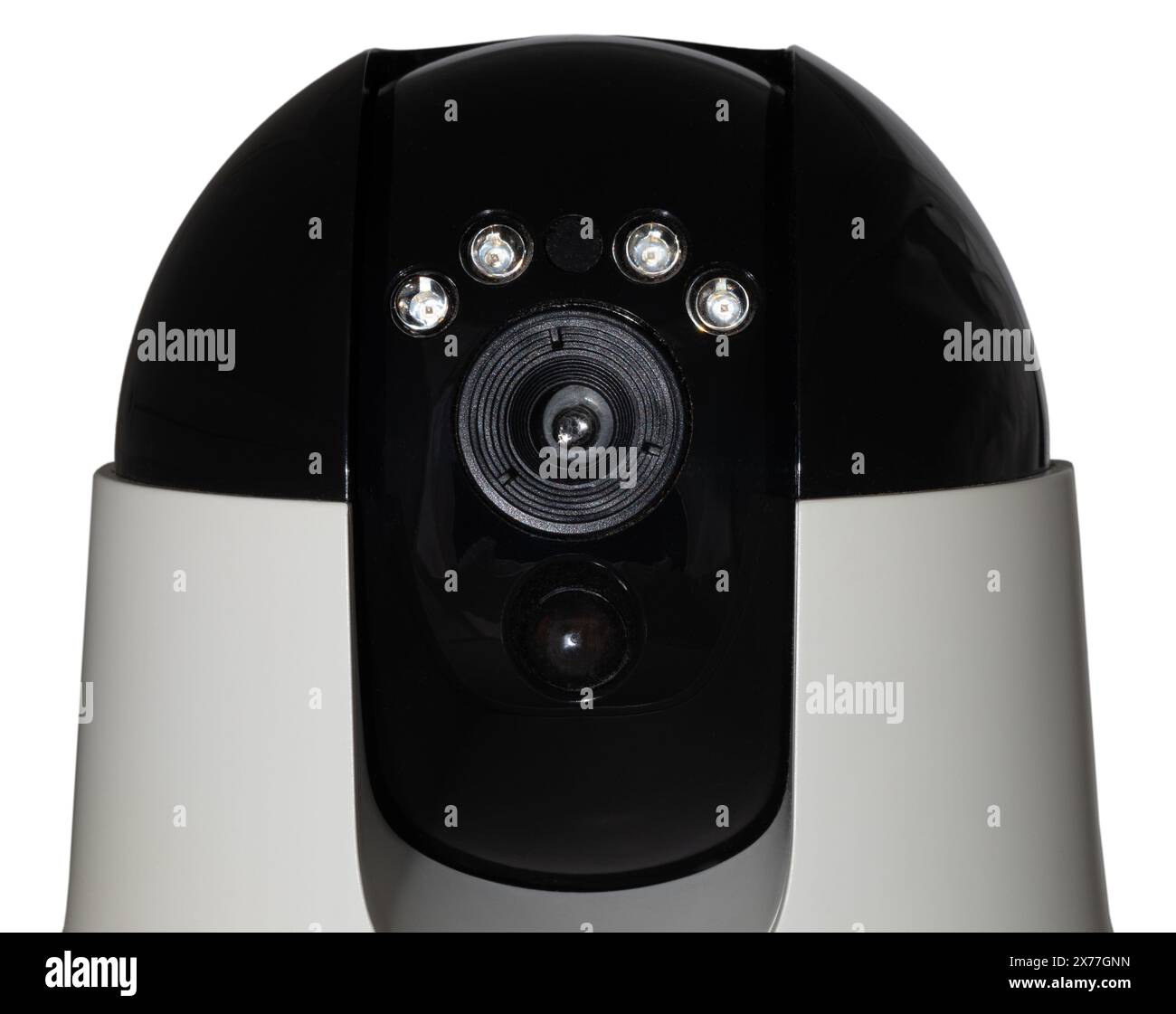 CCTV security camera with motion and infrared sensors to follow and ...