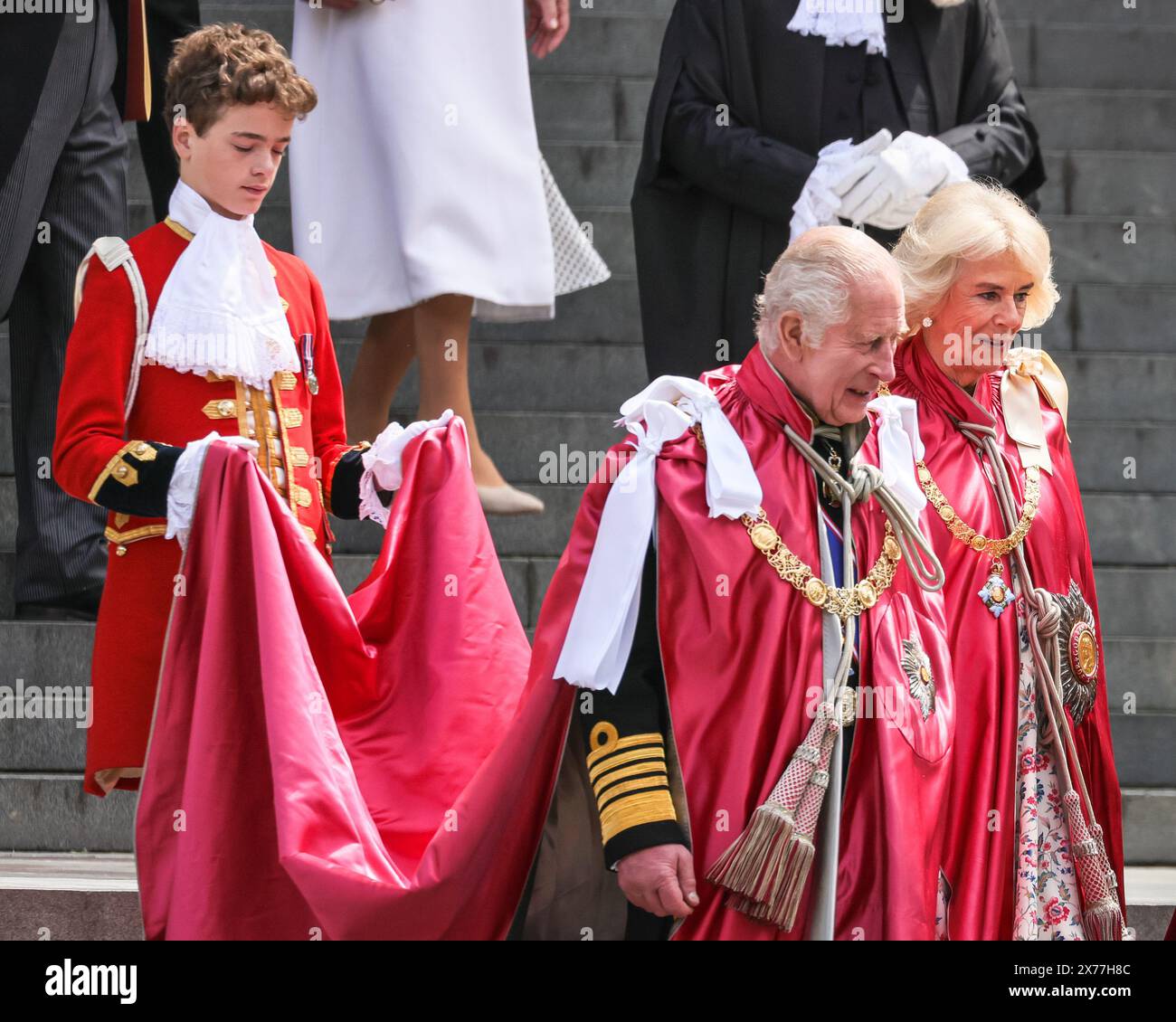 The King's Page of Honour Lord Oliver Cholmondeley, son of Rose Hanbury ...