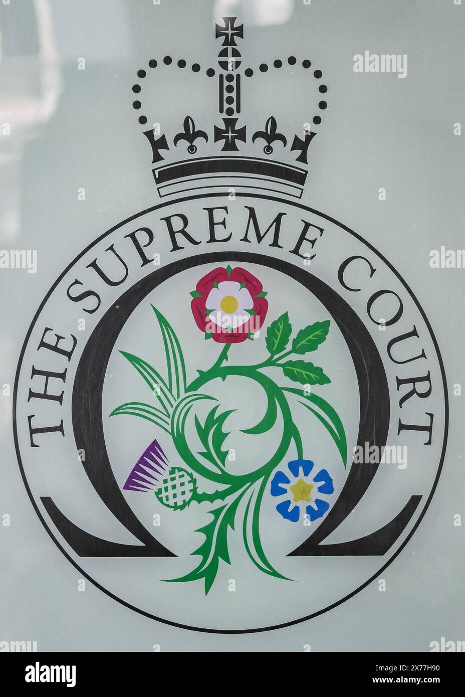 Sign outside the Supreme Court, Westminster, London, UK Stock Photo - Alamy
