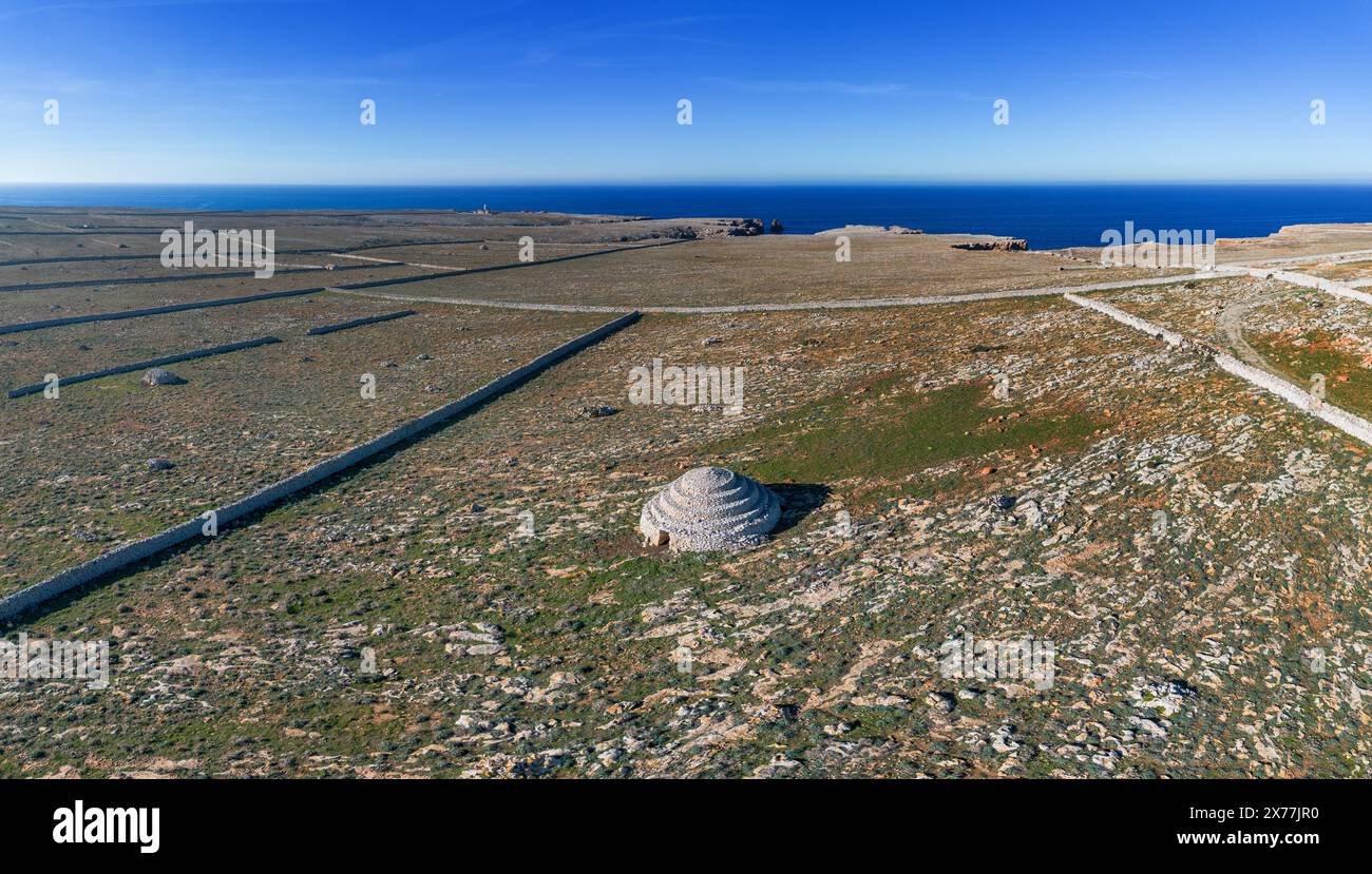 A view of the typical stone walls and fields encasing the historic ...