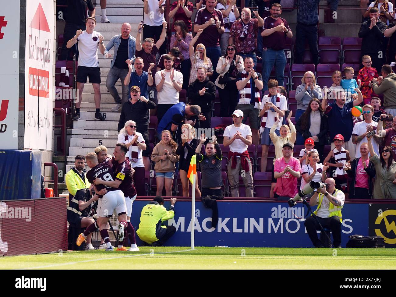 Heart of Midlothian's Kyosuke Tagawa celebrates scoring their side's ...