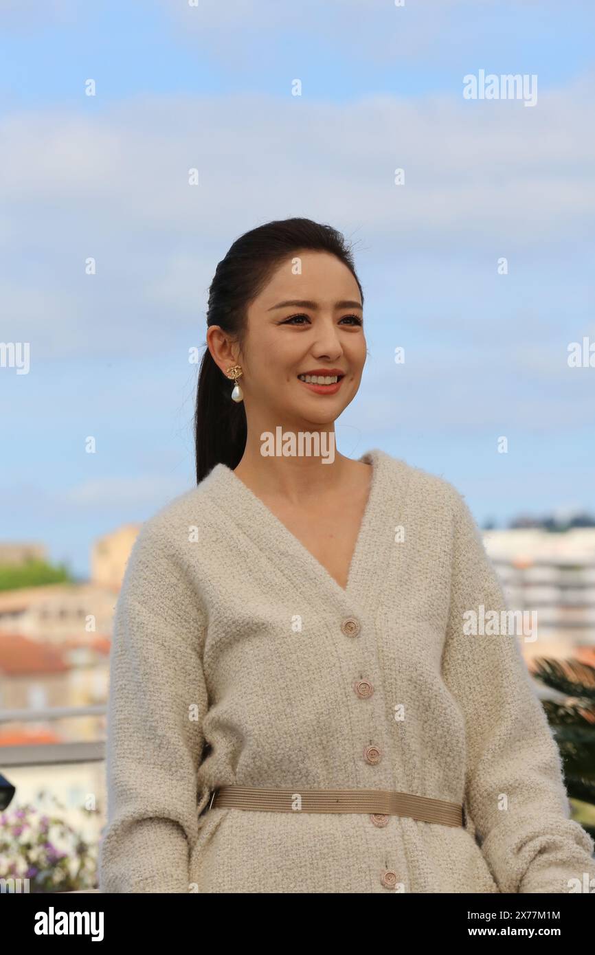 Cannes, France. 18th May, 2024. Tong Liya at the Black Dog film photo ...