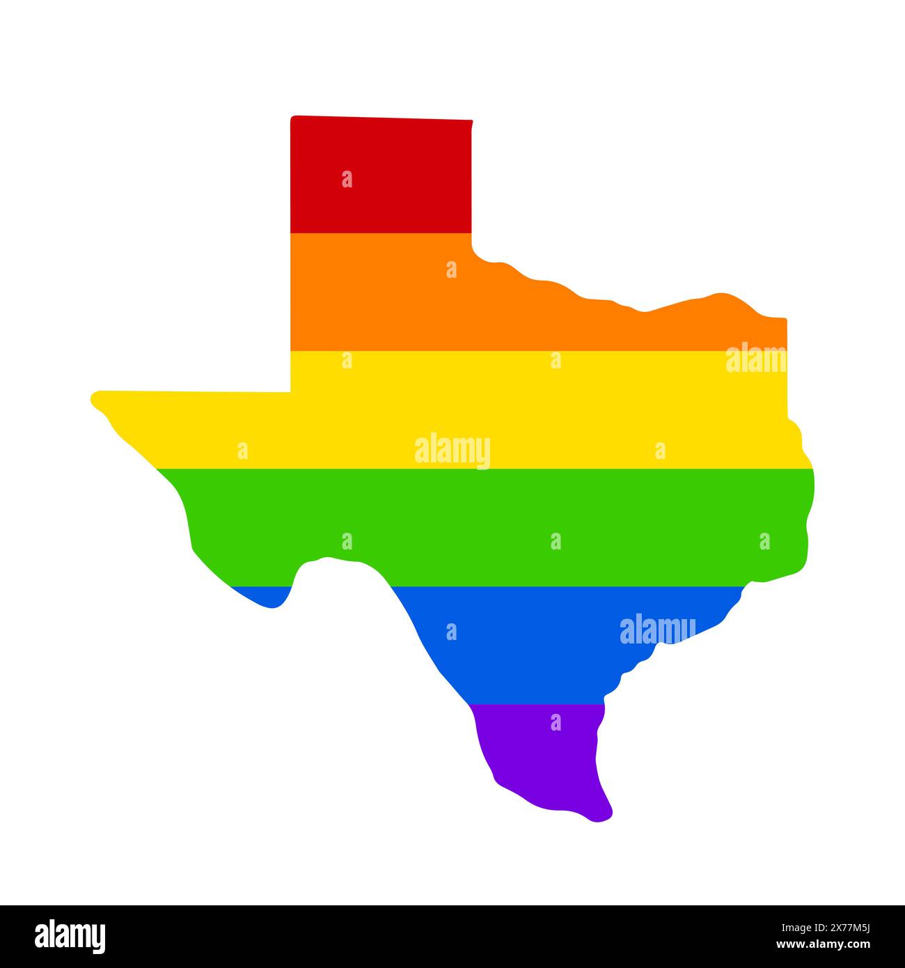 Texas map rainbow LGBT flag. LGBTQ pride month sign. Vector template ...