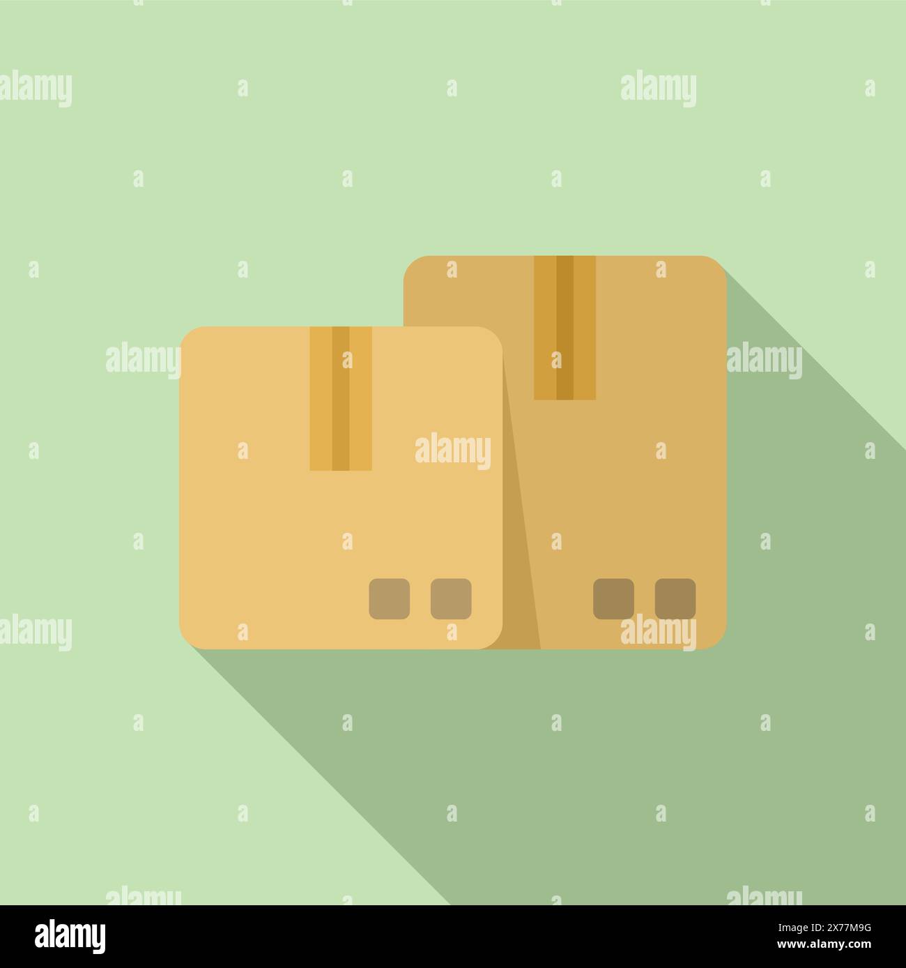 Minimalist vector illustration of two credit cards with a modern flat ...
