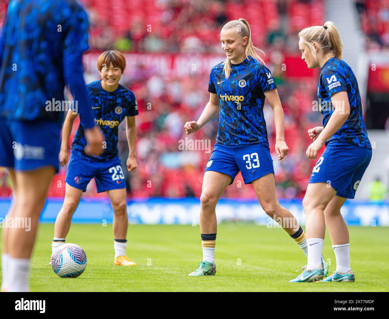 Old Trafford Stadium, UK. 18th May, 2024. Aggie Beever-Jones (33 ...