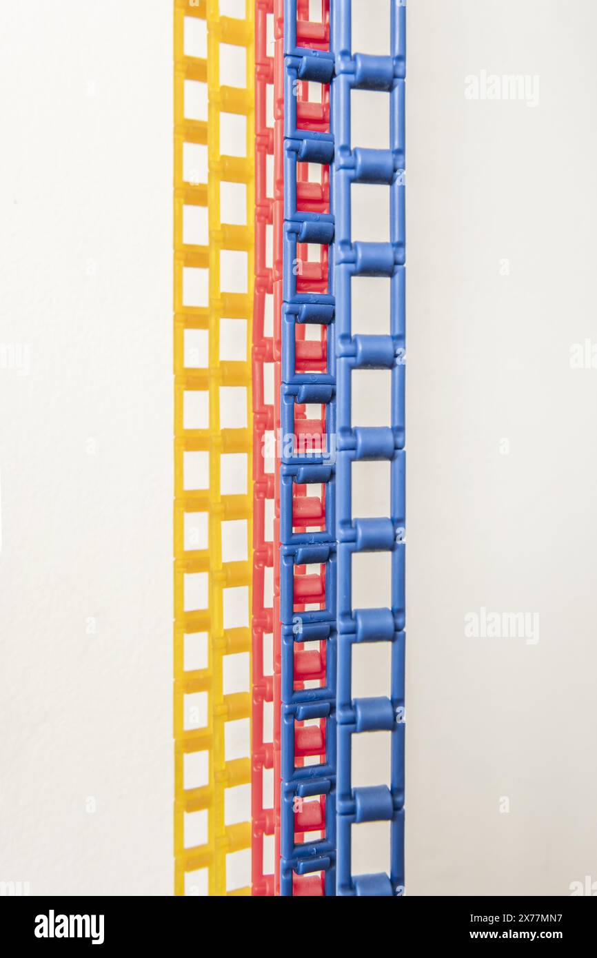 some plastic chains of various colors Stock Photo - Alamy