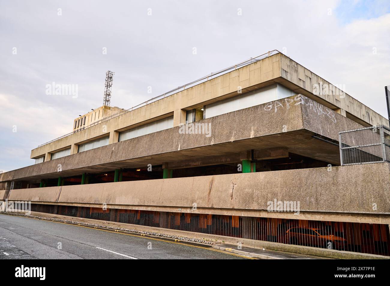 Former Blackpool Magistrates' Court building awaiting demolition Stock ...