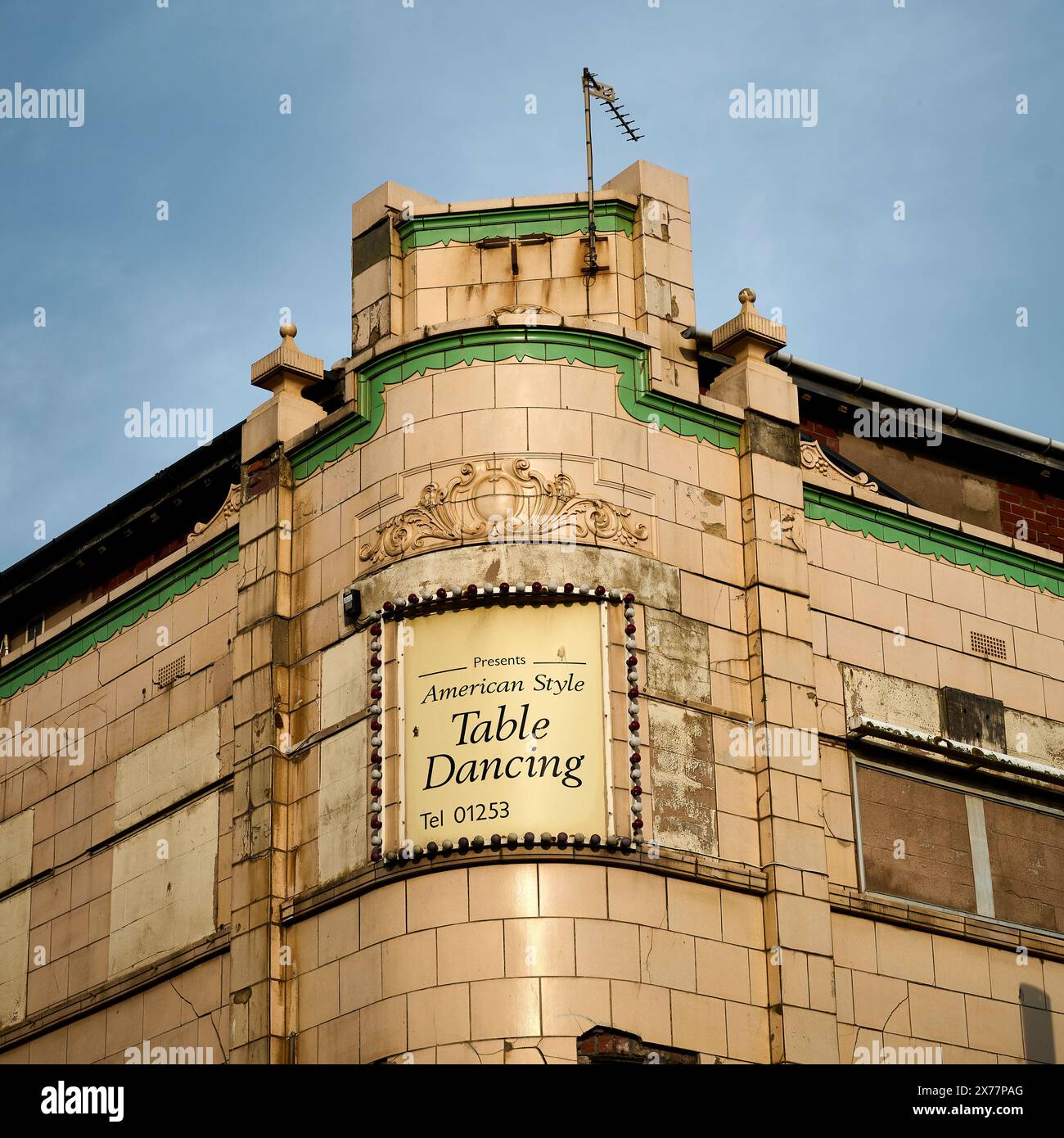 Former table dancing bar on Albert Road,Blackpool Stock Photo - Alamy