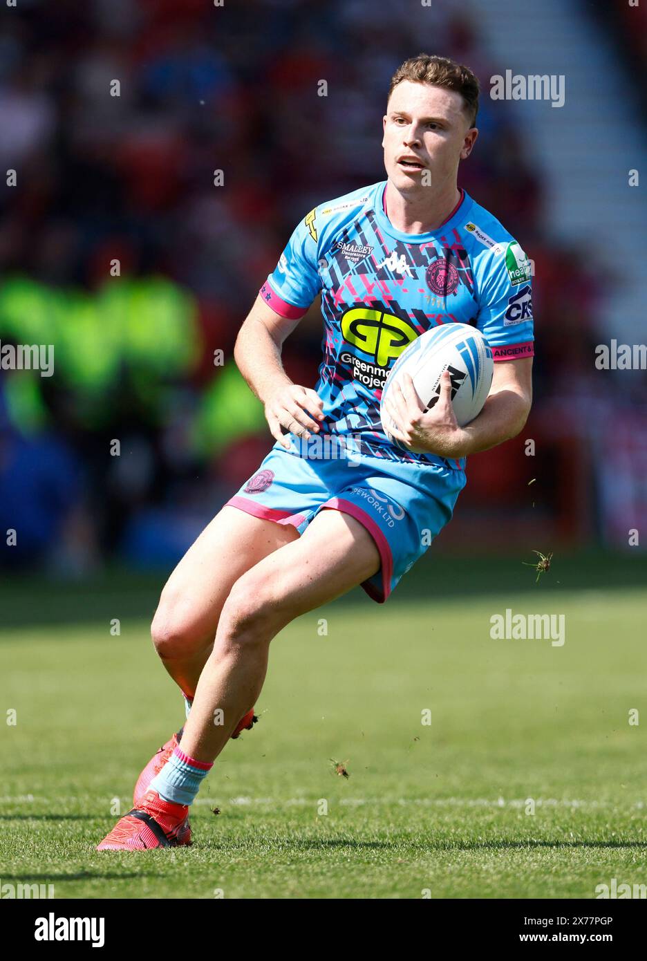 Wigan Warriors' Jai Field in action during the Betfred Challenge Cup ...