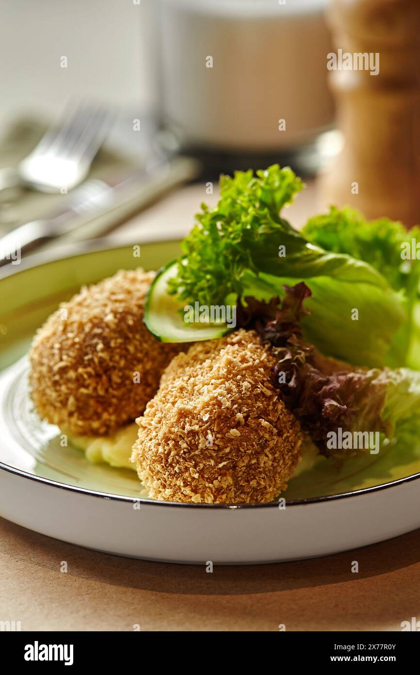 Breaded crispy patties hi-res stock photography and images - Alamy