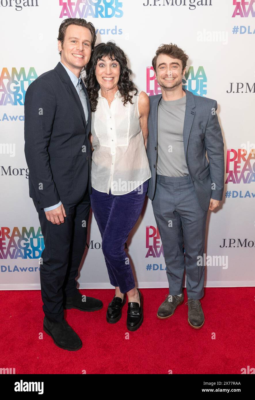 New York, USA. 17th May, 2024. Jonathan Groff, Leigh Silverman, Daniel Radcliffe attend 90th ...