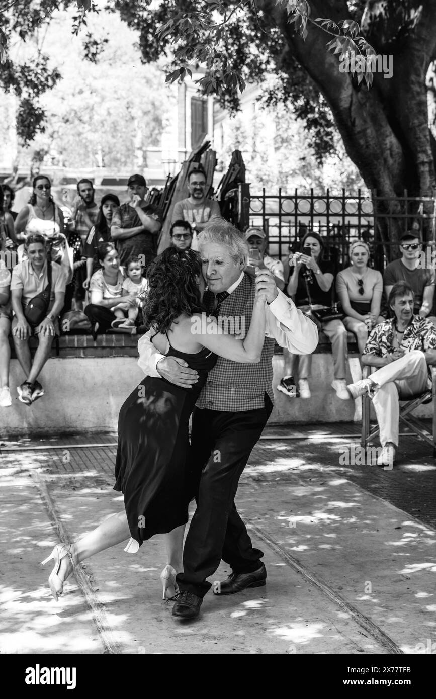A Tango Dancing Show In Plaza Dorrego, San Telmo District, Buenos Aires ...
