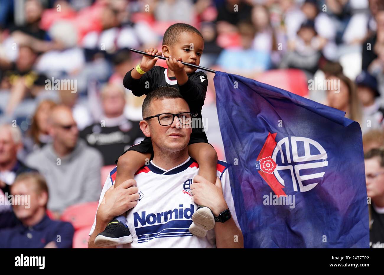Bolton Wanderers fans in the stands before the Sky Bet League One play ...