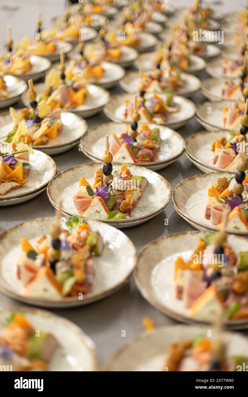 Elegant appetizers arranged on hi-res stock photography and images - Alamy