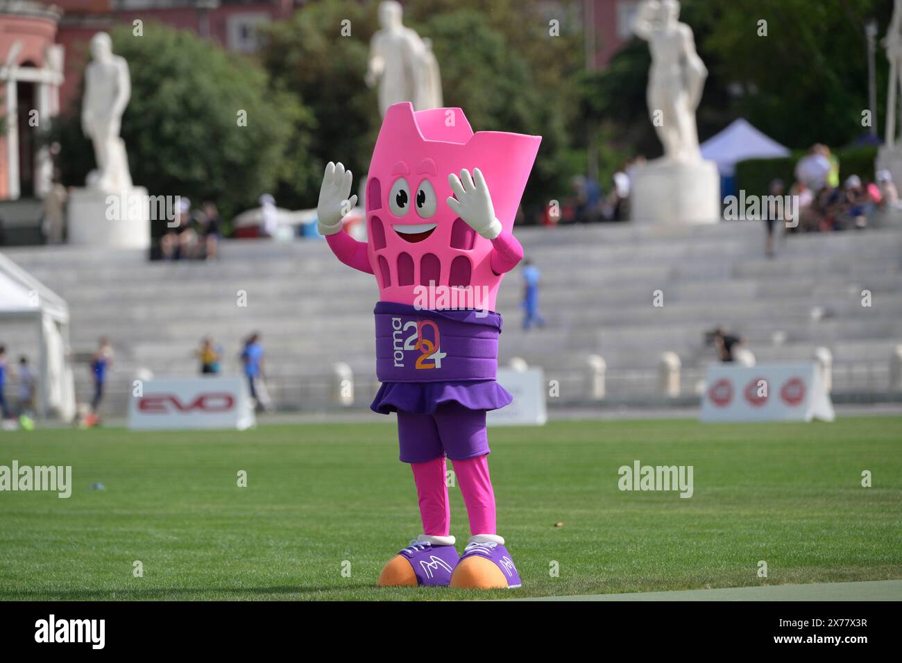 Roma, Italia. 18th May, 2024. The mascot of European Athletics ...