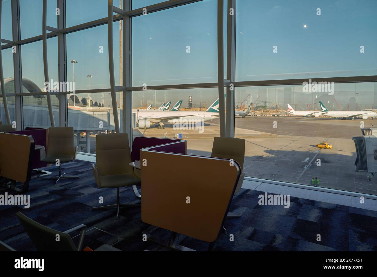 Cathay pacific plane interior hi-res stock photography and images - Alamy