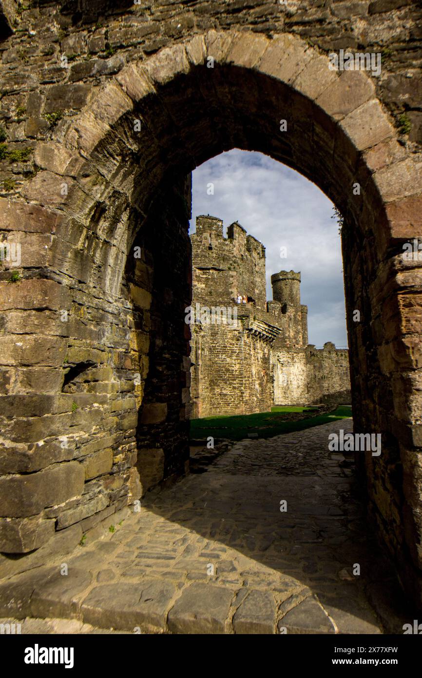 Gateway to the Castle Ruins Stock Photo - Alamy