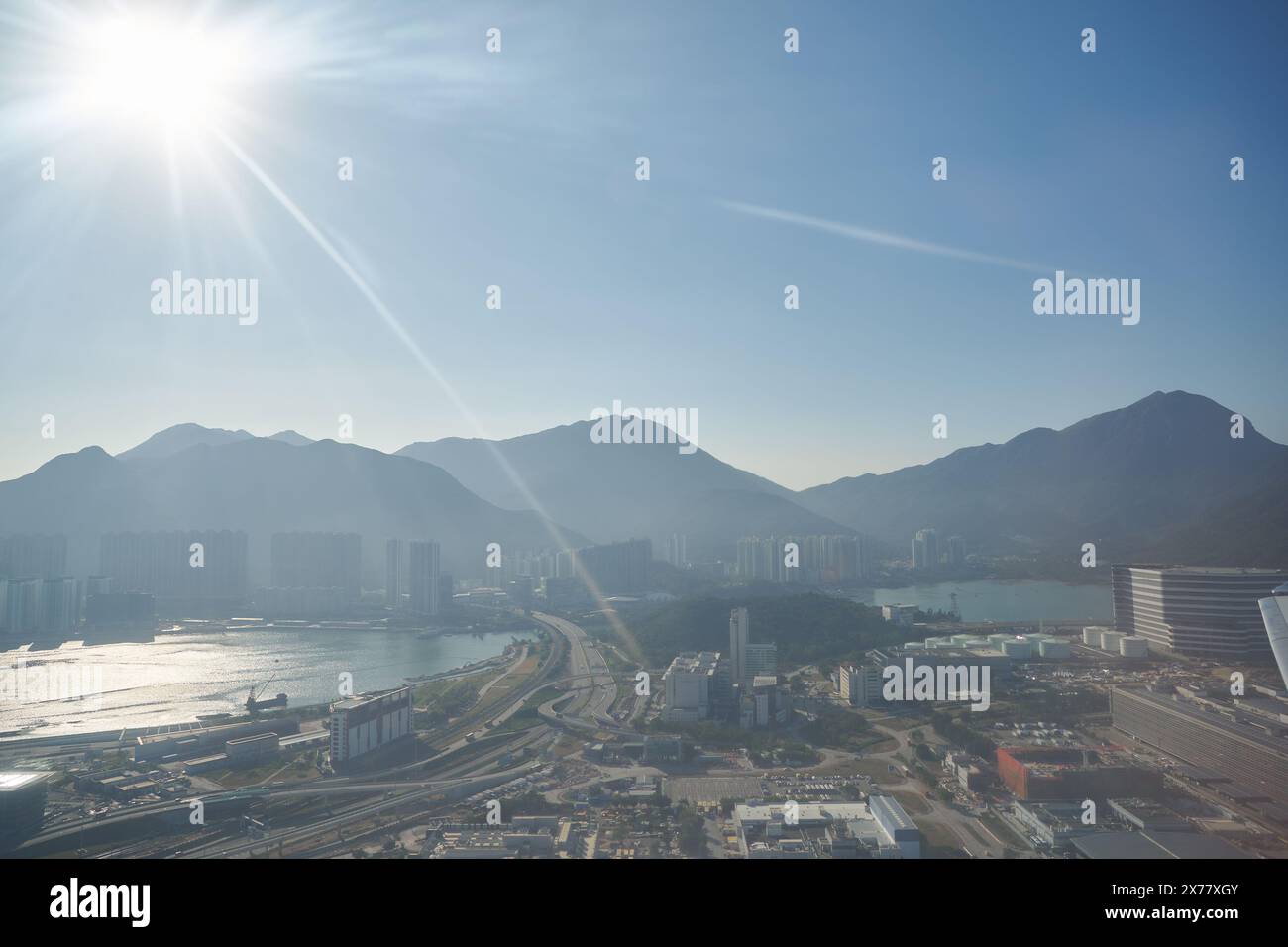 HONG KONG, CHINA - DECEMBER 08, 2023: Hong Kong urban landscape as seen ...