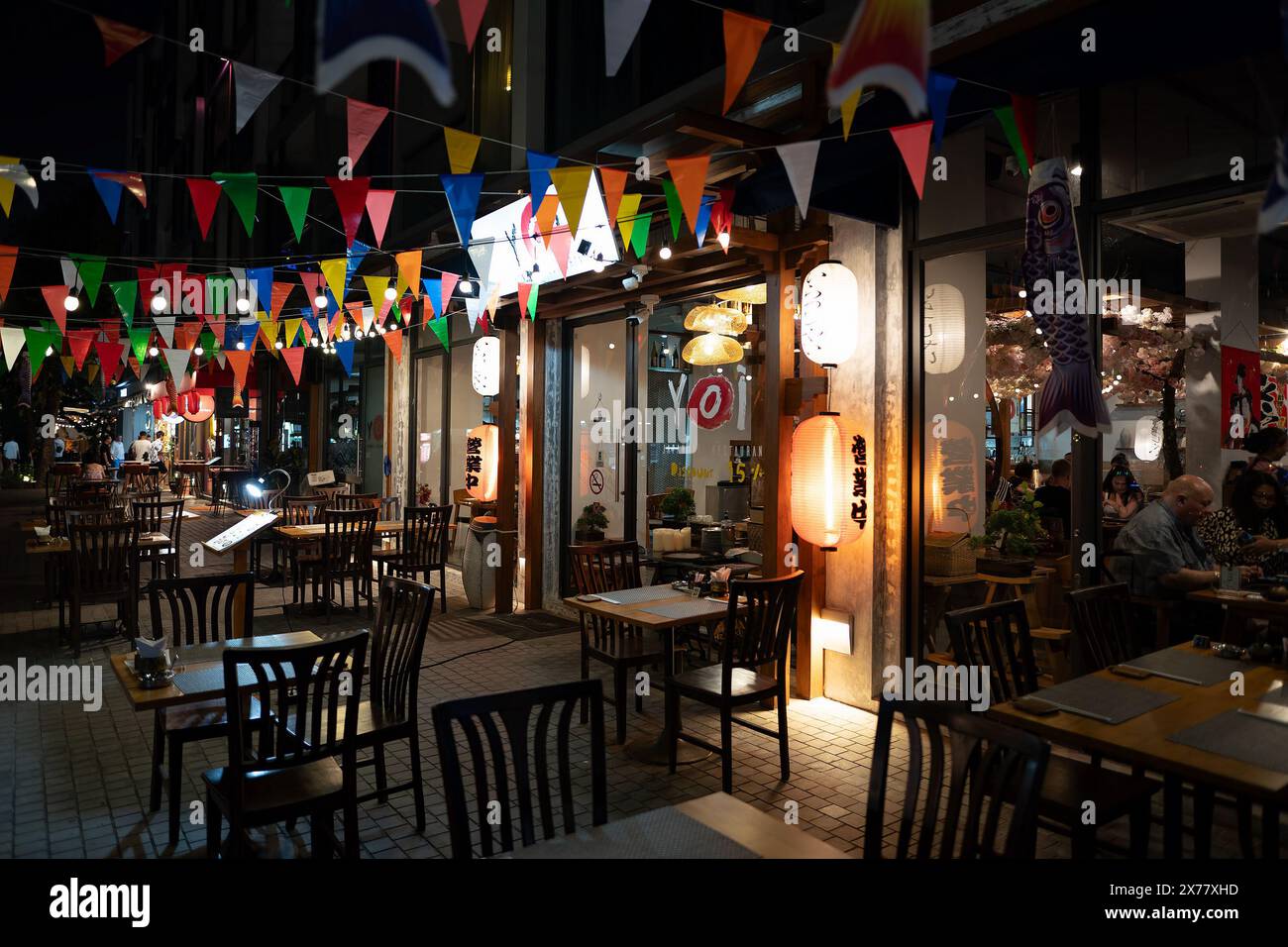 PHUKET, THAILAND - APRIL 15, 2023: street level view of Yoi Japanese ...