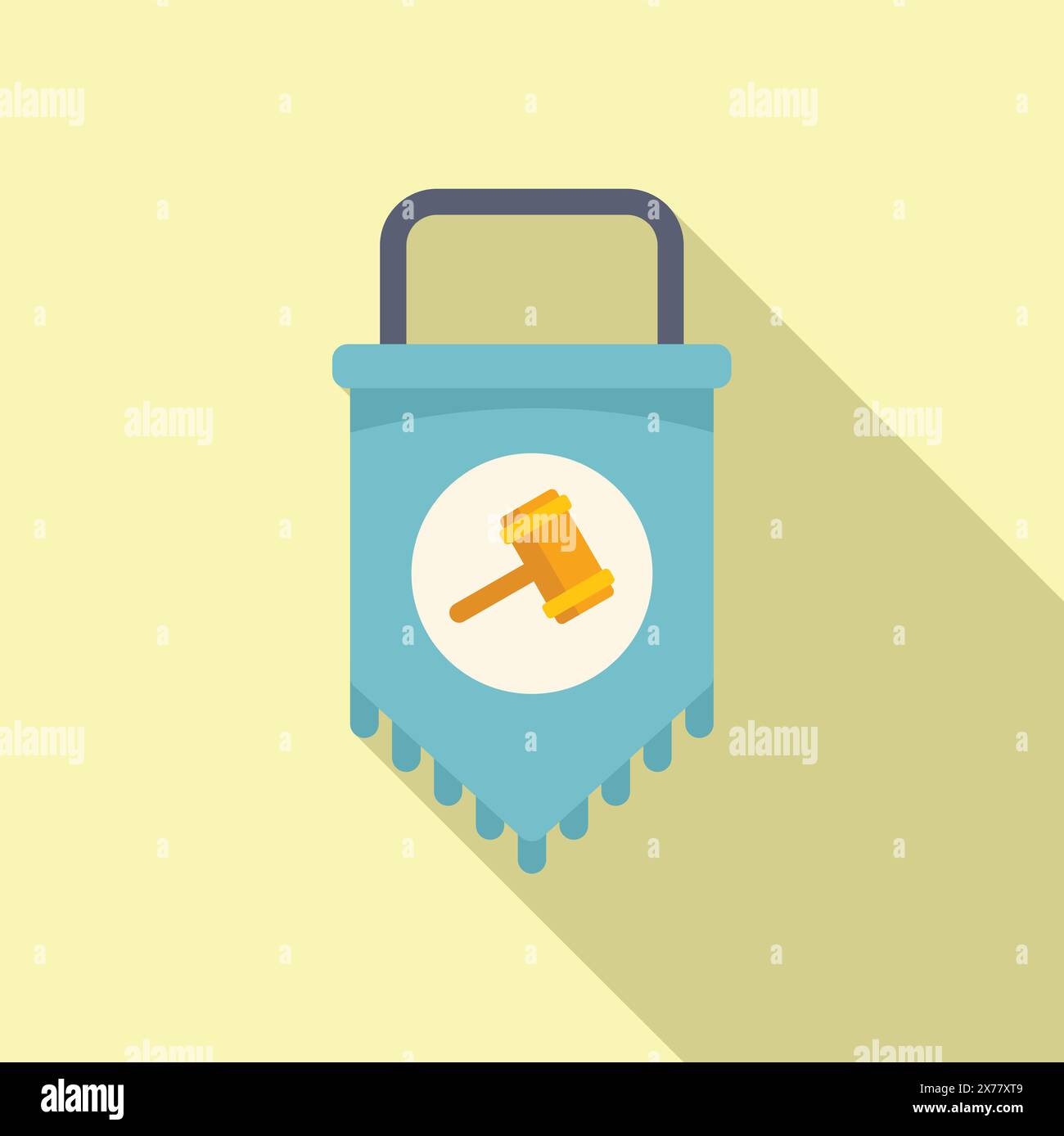 Minimalistic vector illustration featuring a banner with a stylized ...