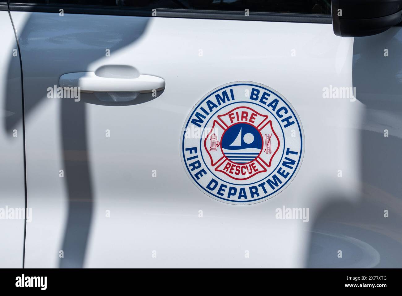 Miami Beach, FL - April 3, 2024: Logo for the Miami Beach Fire ...