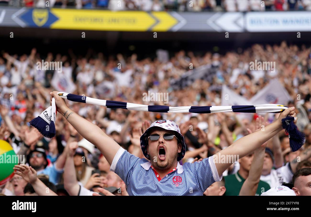 Bolton Wanderers fans in the stands before the Sky Bet League One play ...