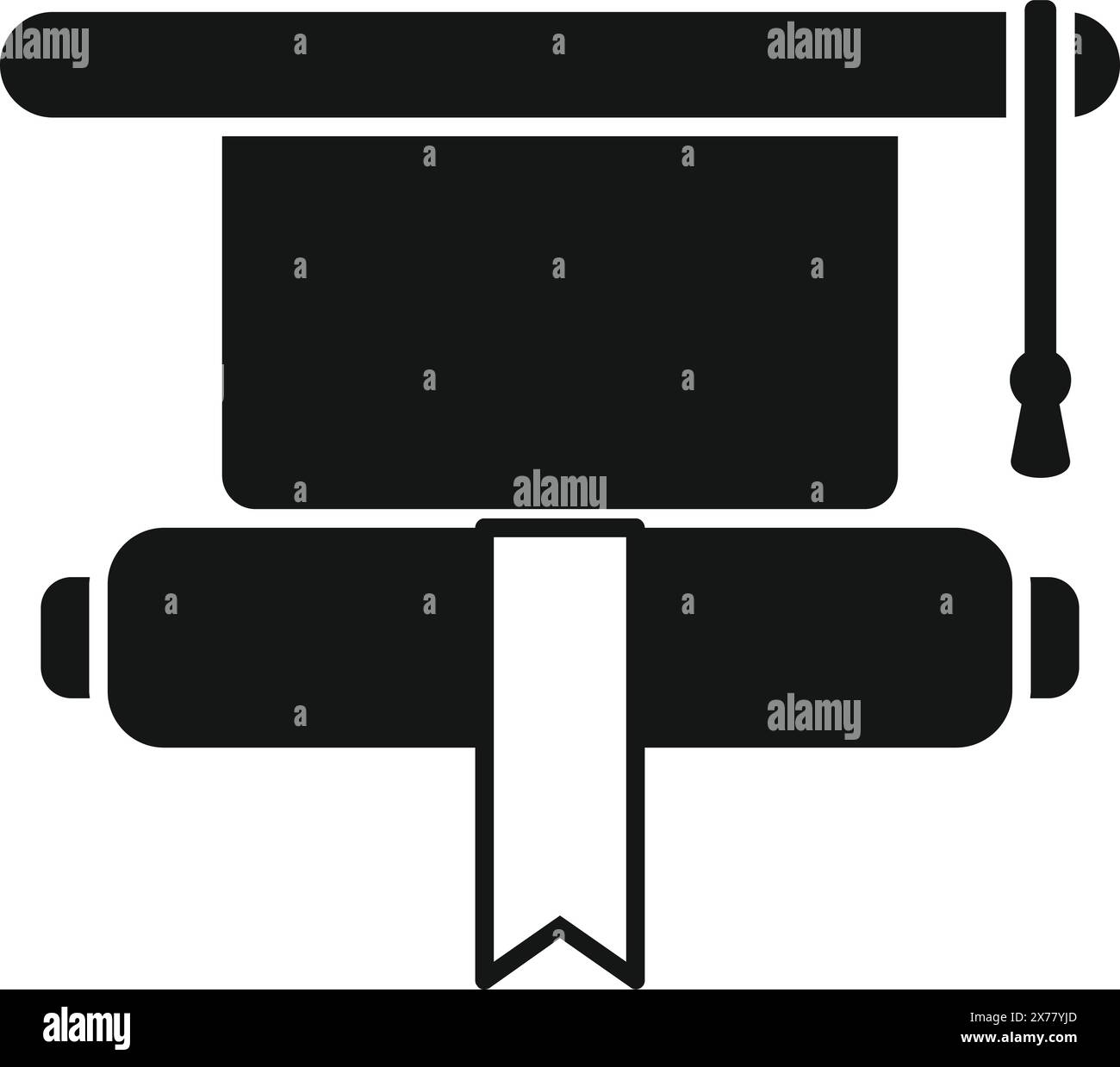 Graduation iconography Black and White Stock Photos & Images - Alamy