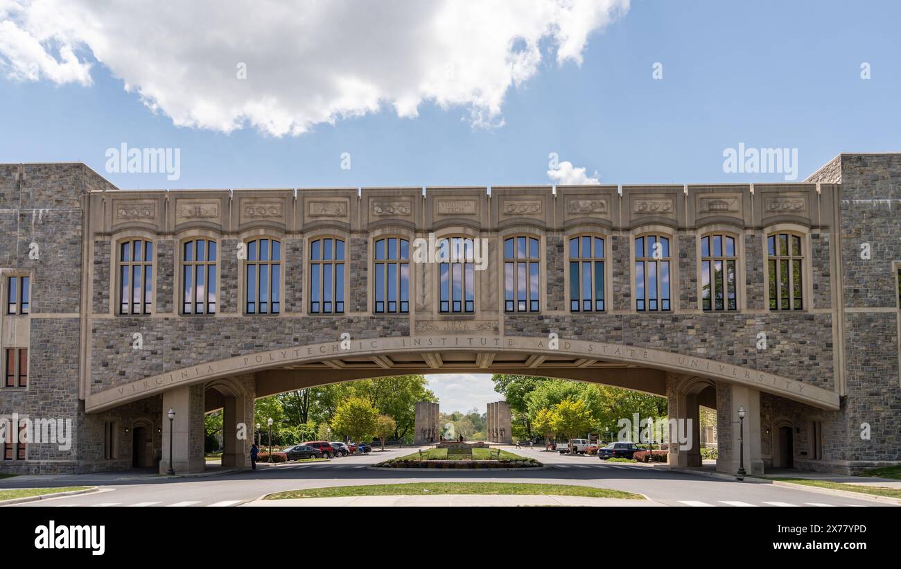 Blacksburg, VA - April 28, 2024: Torgersen Hall on the campus of ...