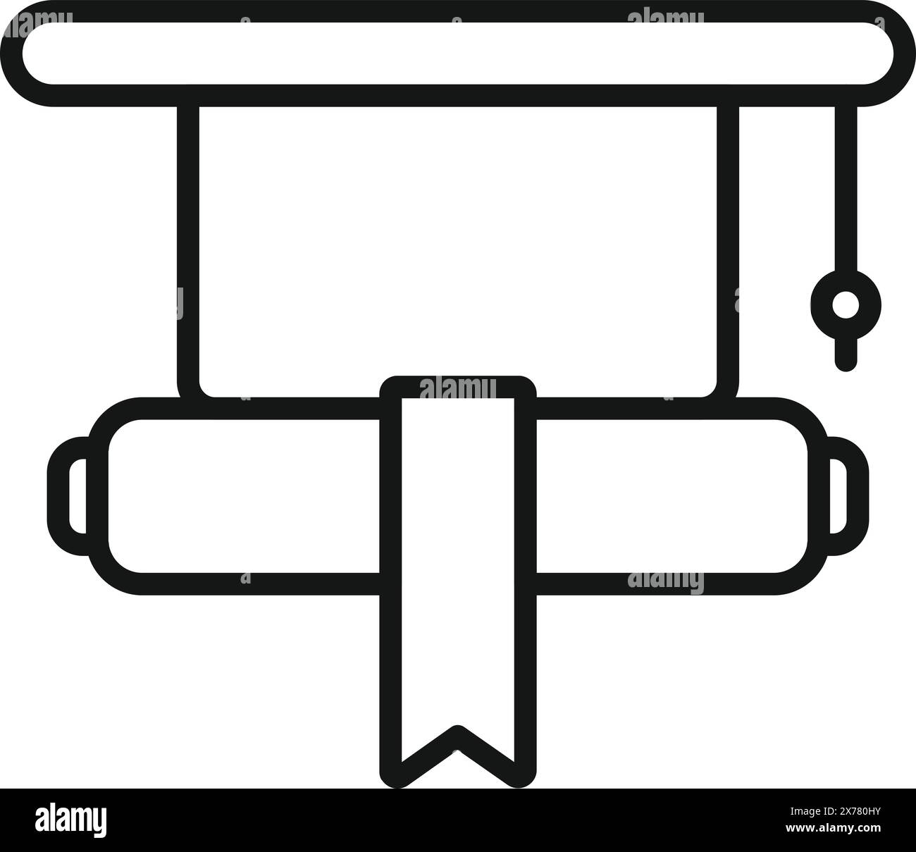 Graduation scroll clipart Stock Vector Images - Alamy