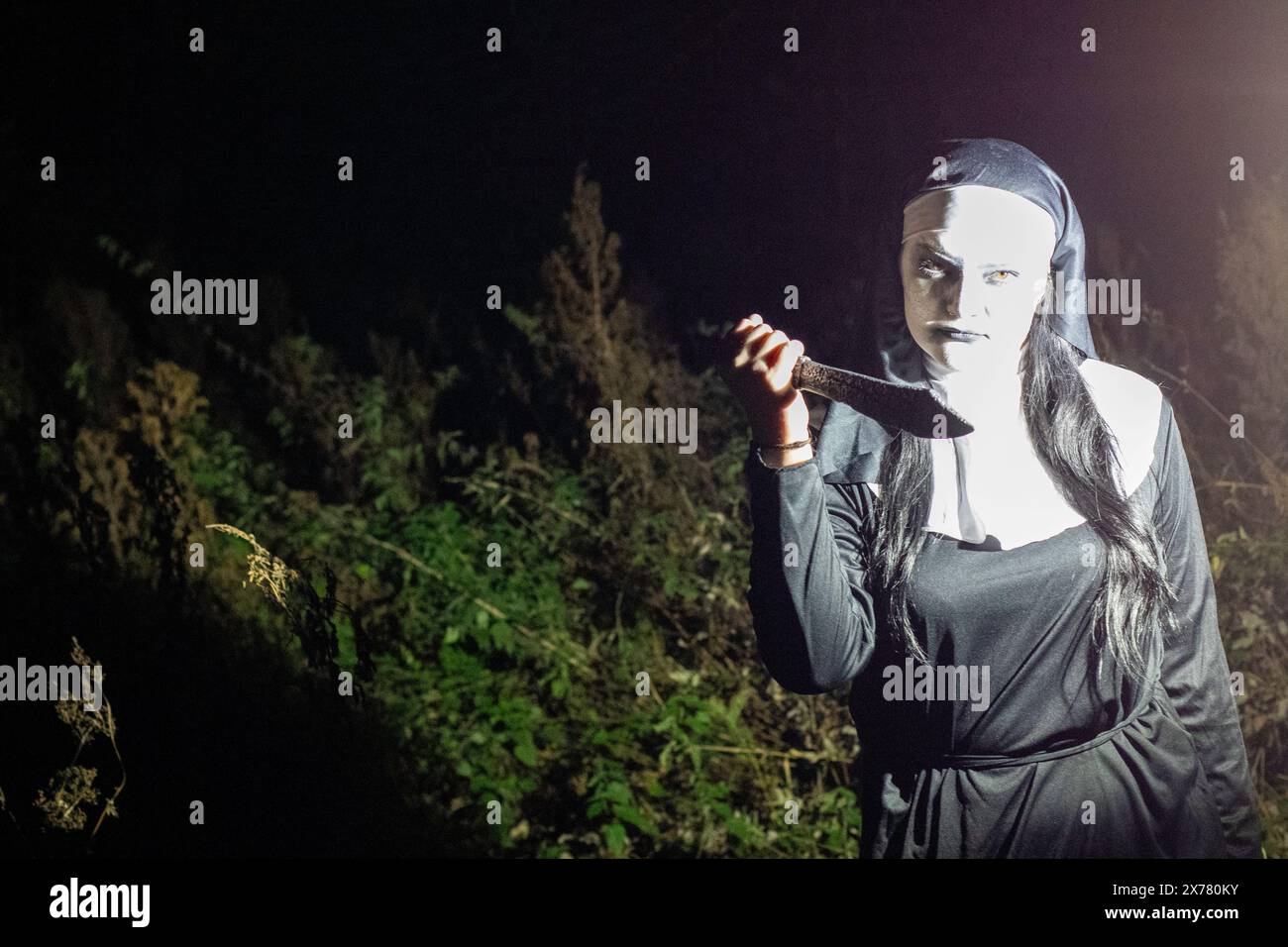 For Halloween a scary British charity fund raiser in a public park ...